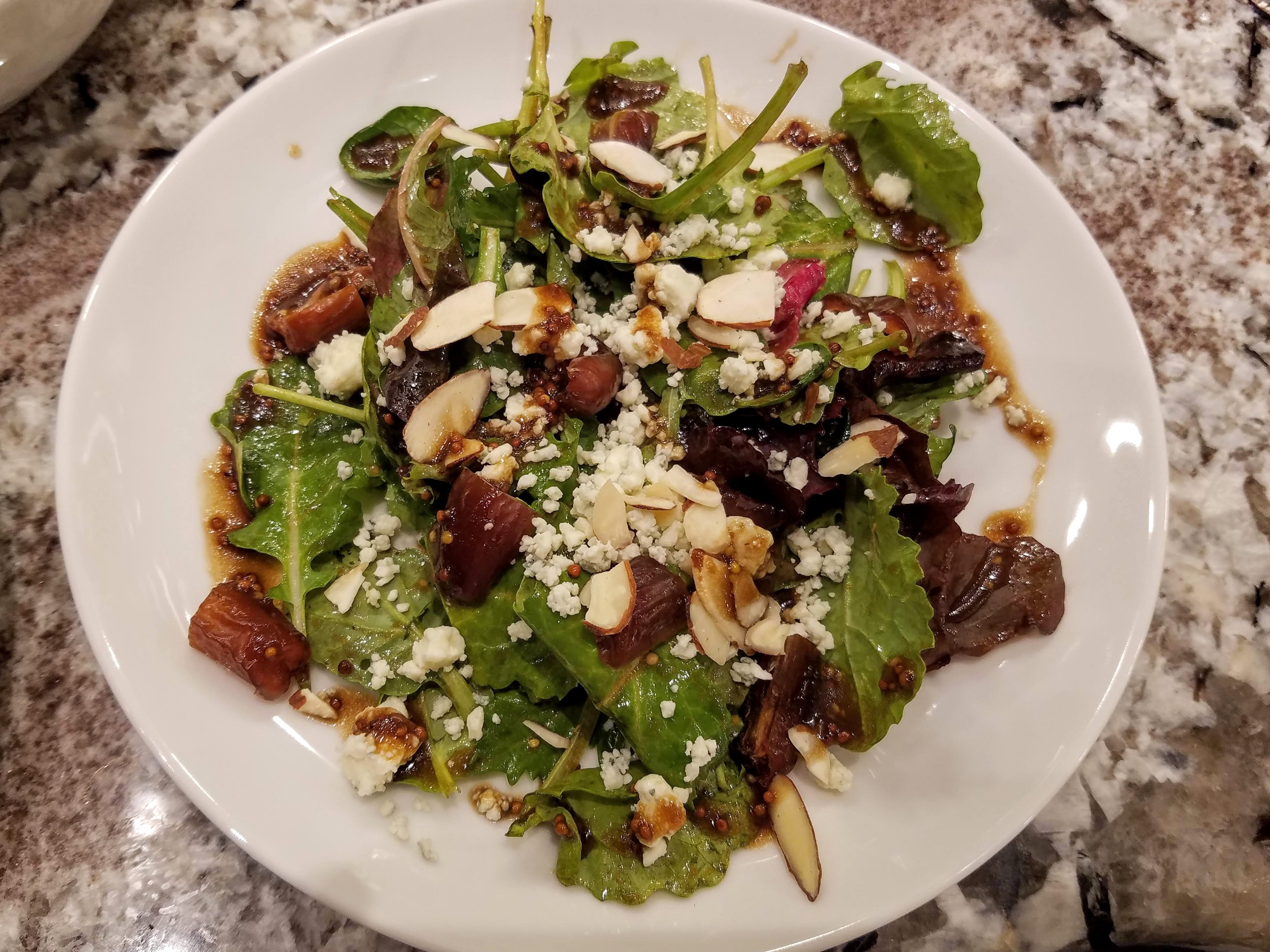 Date and Blue Cheese Salad - Cuisine With Me